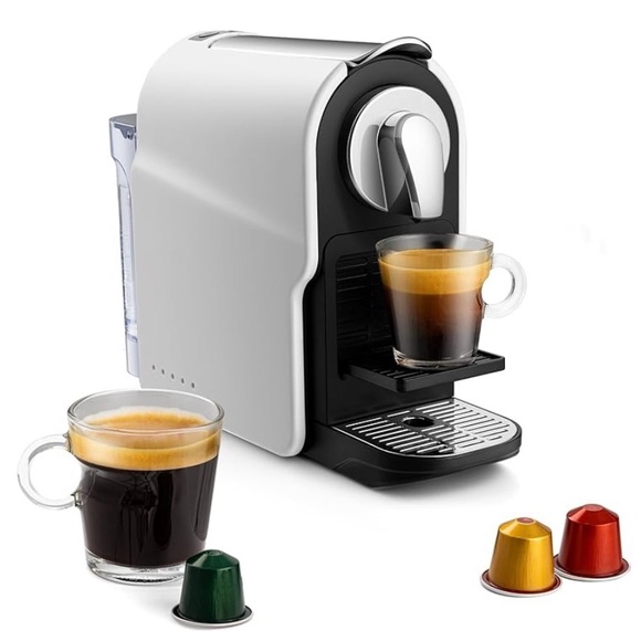 Nespresso | Kitchen | White Espresso Machine With Coffee Pods | Poshmark